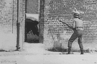 WW2 - German Rifle Vs. Allied Brick | Best Funny Gifs Updated Daily