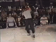 Referee Beats Boxers In The Ring | Best Funny Gifs Updated Daily