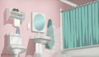 Batman Hands Towel In The Shower | Best Funny Gifs Updated Daily