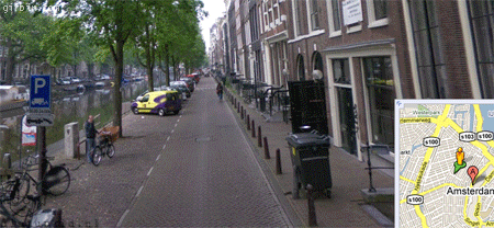 Google Street View Camera Chasing Bicyclist | Best Funny Gifs Updated Daily