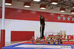 Trampoline Jump Fail | Best Funny Gifs Updated Daily