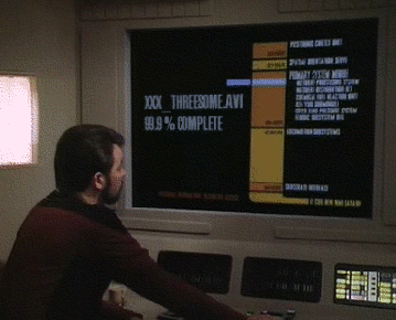Gifbin - Star Trek blue screen of death (Reverse Gif)