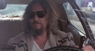 Lebowski Drops Doobie In The Car | Best Funny Gifs Updated Daily