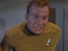 Cpt. Kirk Is Pissed | Best Funny Gifs Updated Daily